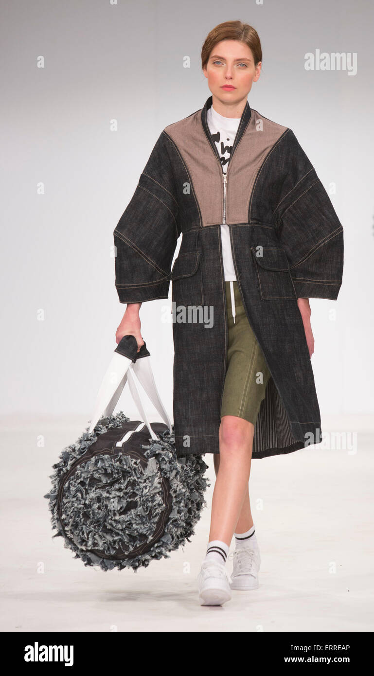 01/06/2015. London, UK. Collection by Ashley Patterson. Fashion show of ...