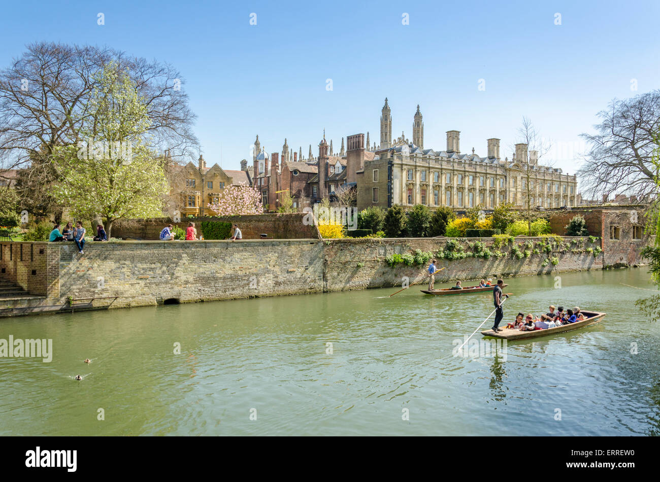 Clare College from the River Cam, Cambridge Stock Photo - Alamy
