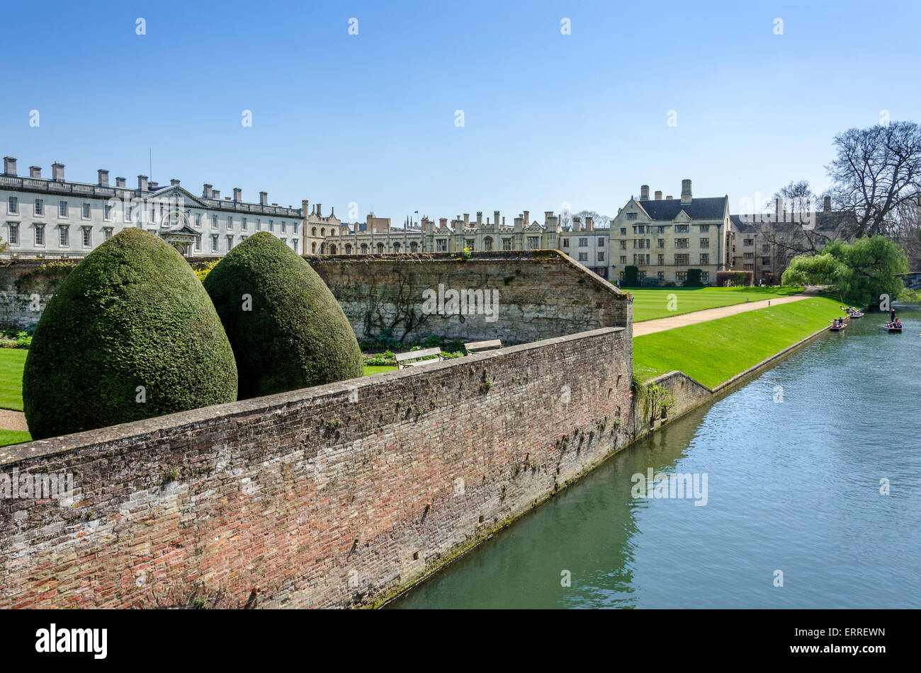 Clare College from the River Cam, Cambridge Stock Photo - Alamy