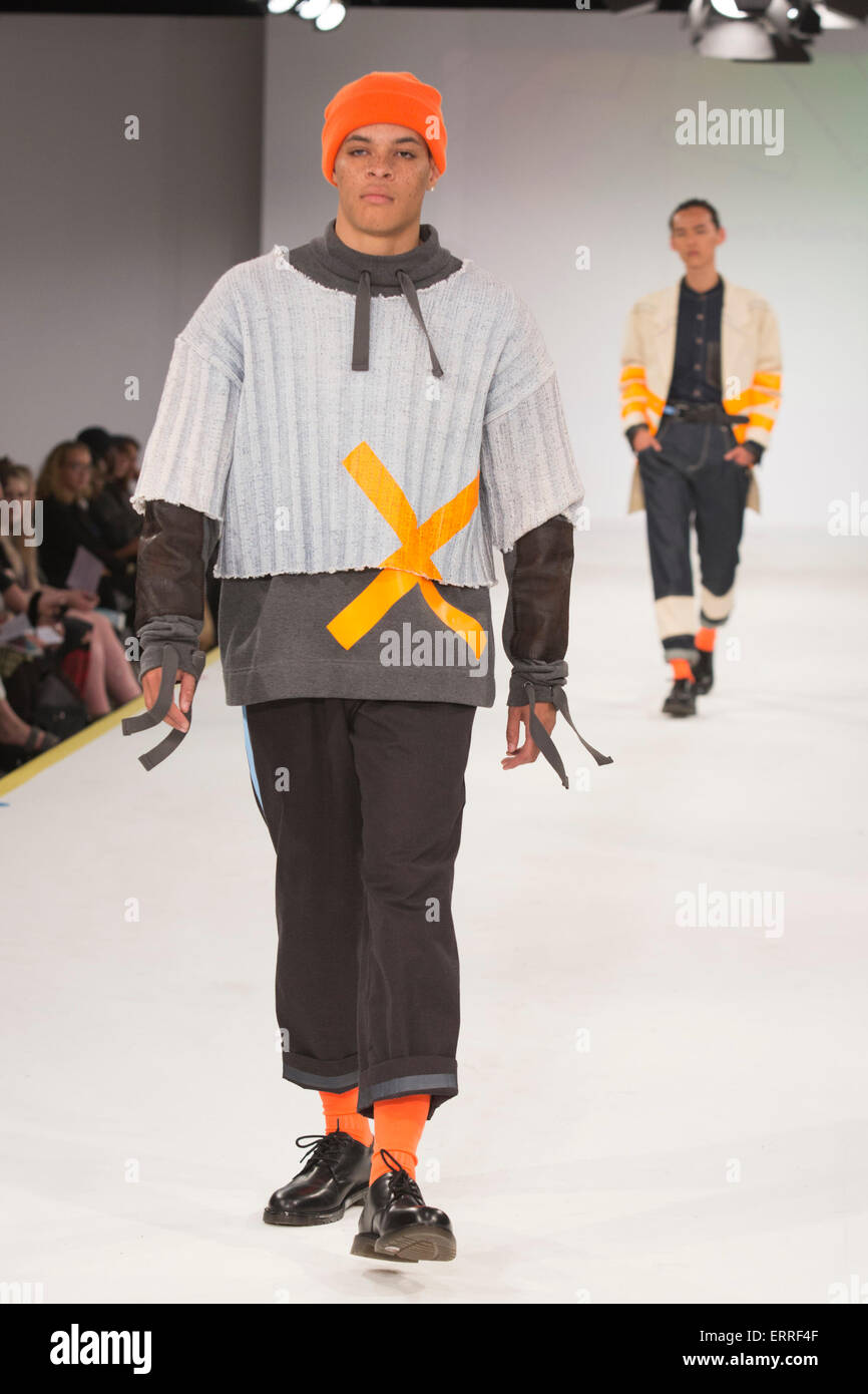 01/06/2015. London, UK. Collection by James Gullick. Fashion show of ...