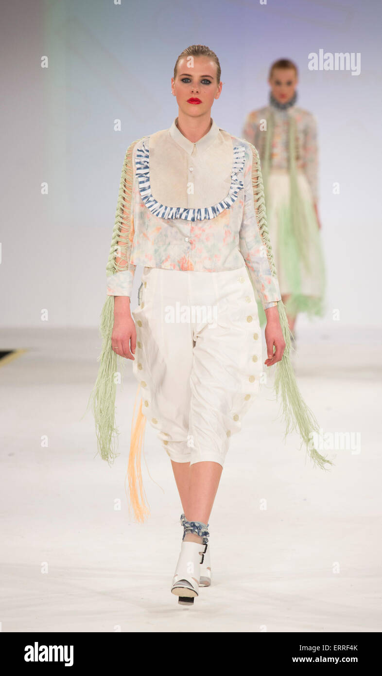 01/06/2015. London, UK. Collection by Alisa Reeve. Fashion show of the ...