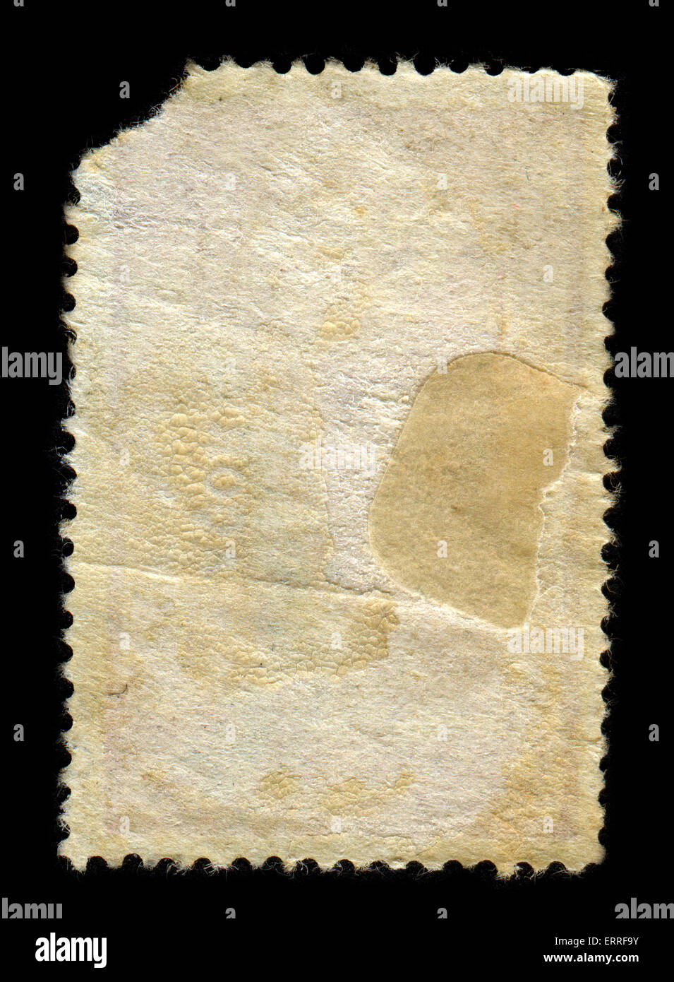 The reverse side of a postage stamp Stock Photo - Alamy