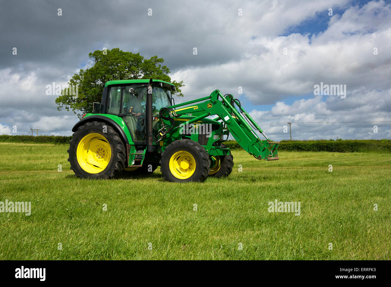 John Deere 6430 Tractor UK Stock Photo - Alamy