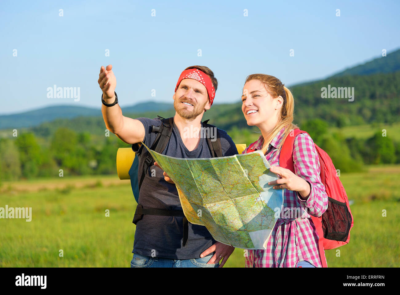 Young couple tourists Stock Photo - Alamy