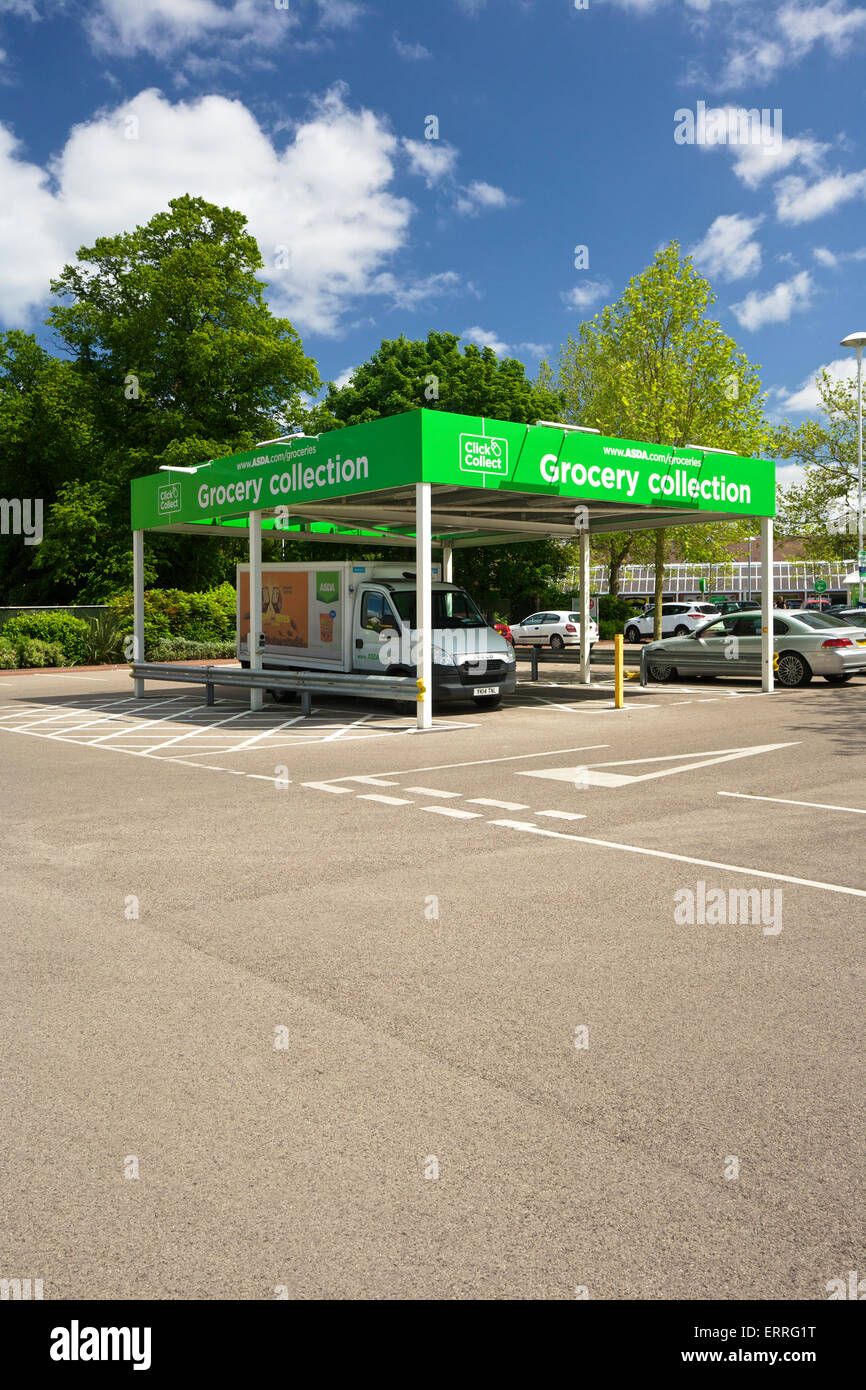 Asda Click & Collect Wolverhampton West Midlands England UK Stock Photo ...