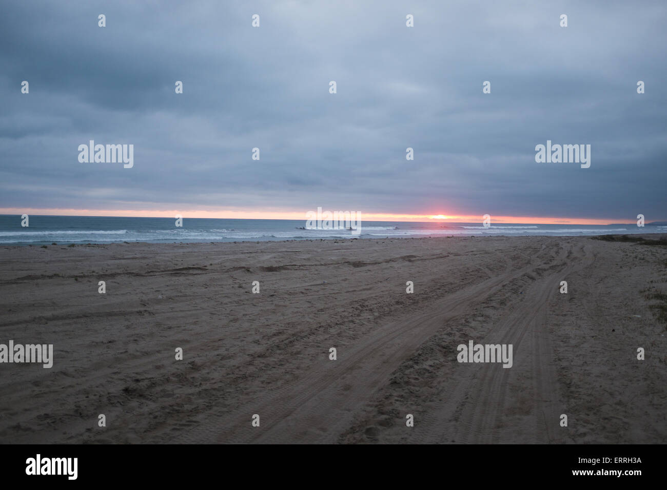 American beach sunset hi-res stock photography and images - Alamy
