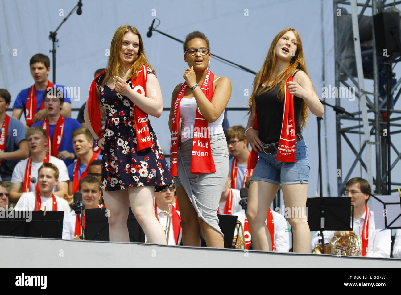 Stuttgart, Germany. 07th June, 2015. A dance performance is pictured at ...
