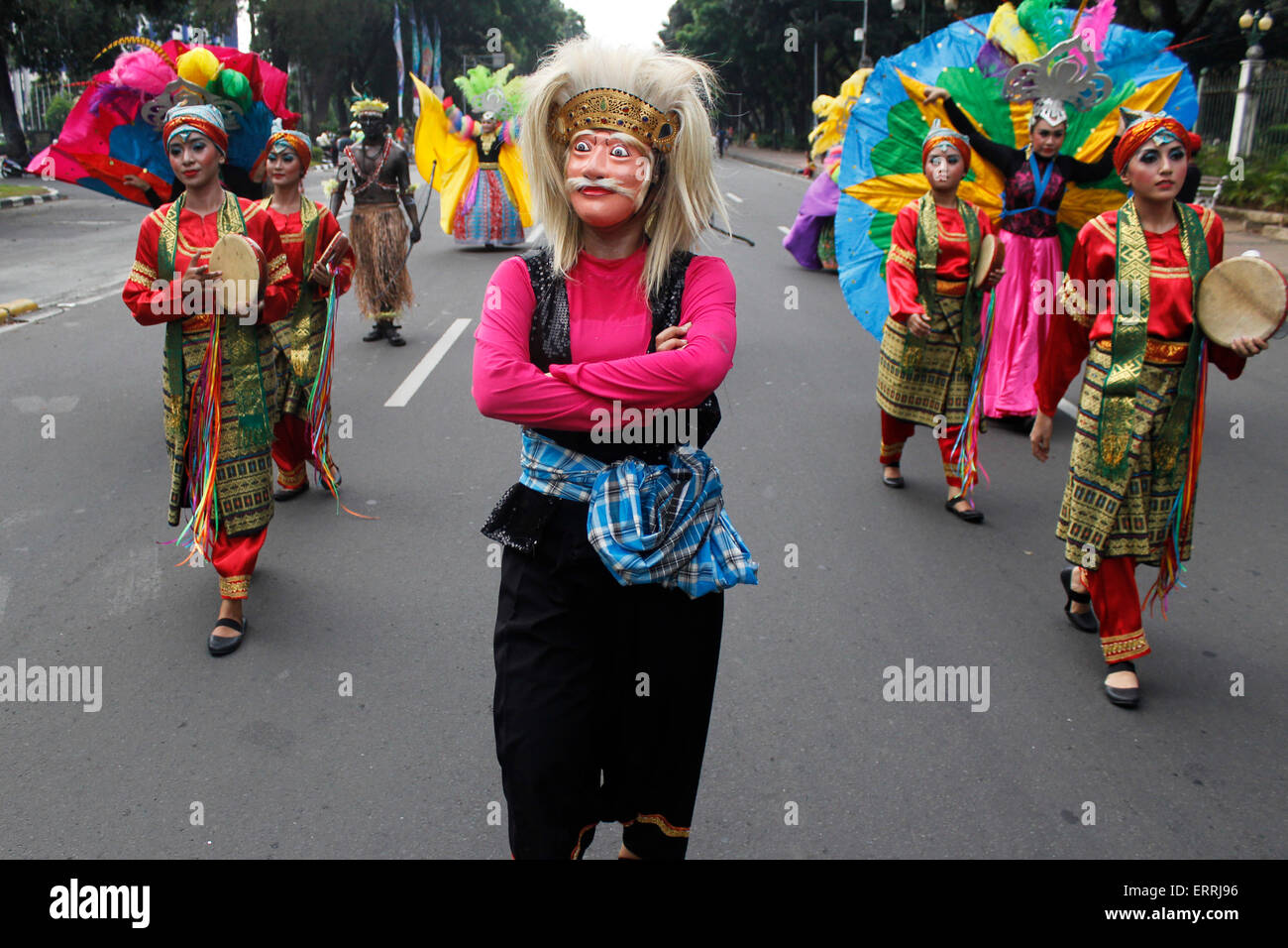 Indonesia. 07th June, 2015. Performers take part in the annual ...