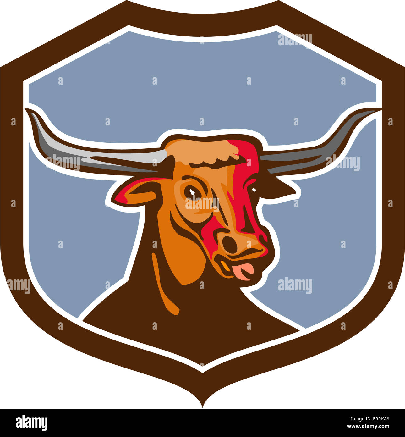 Texas Longhorn Cartoon Cattle
