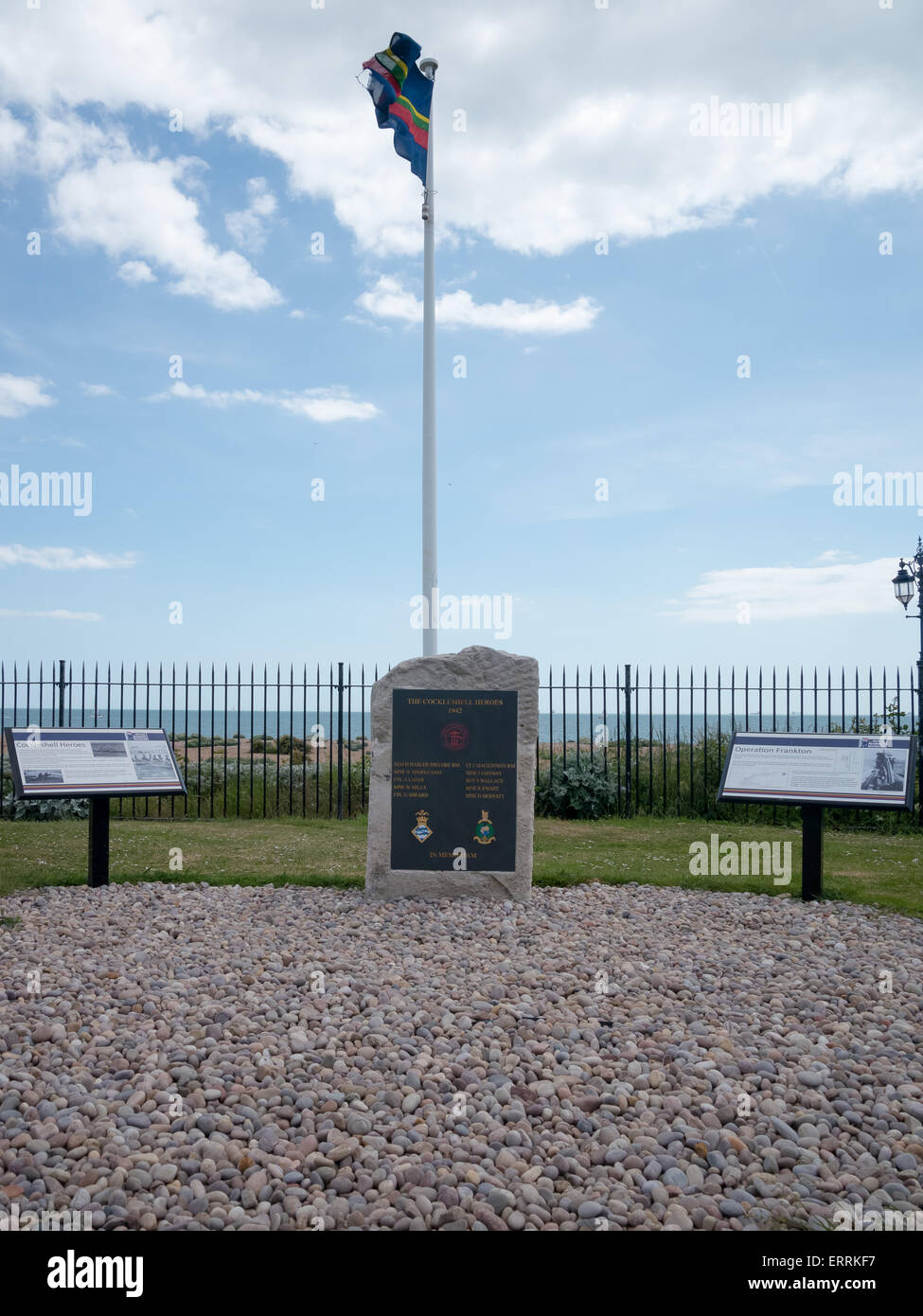 The memorial to the Cockleshell heroes at the Royal Marines Museum ...