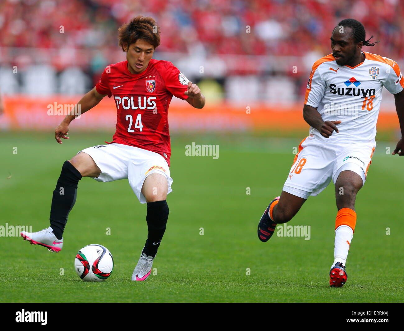 Saitama, Japan. 7th June, 2015. Takahiro Sekine (Reds) Football/Soccer ...