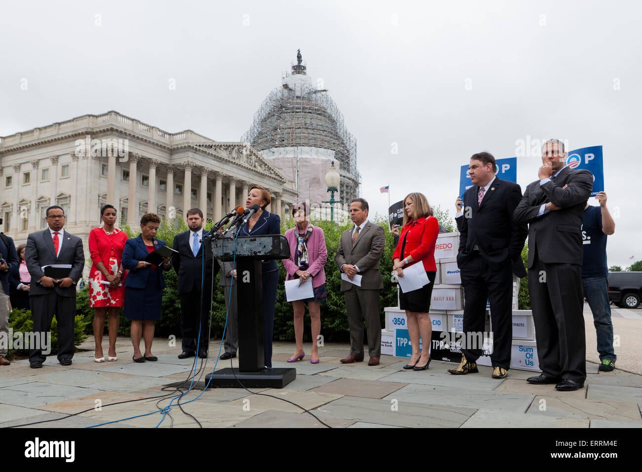 Congresswoman Nydia Velazquez of Puerto Rico, speaking against Fast ...