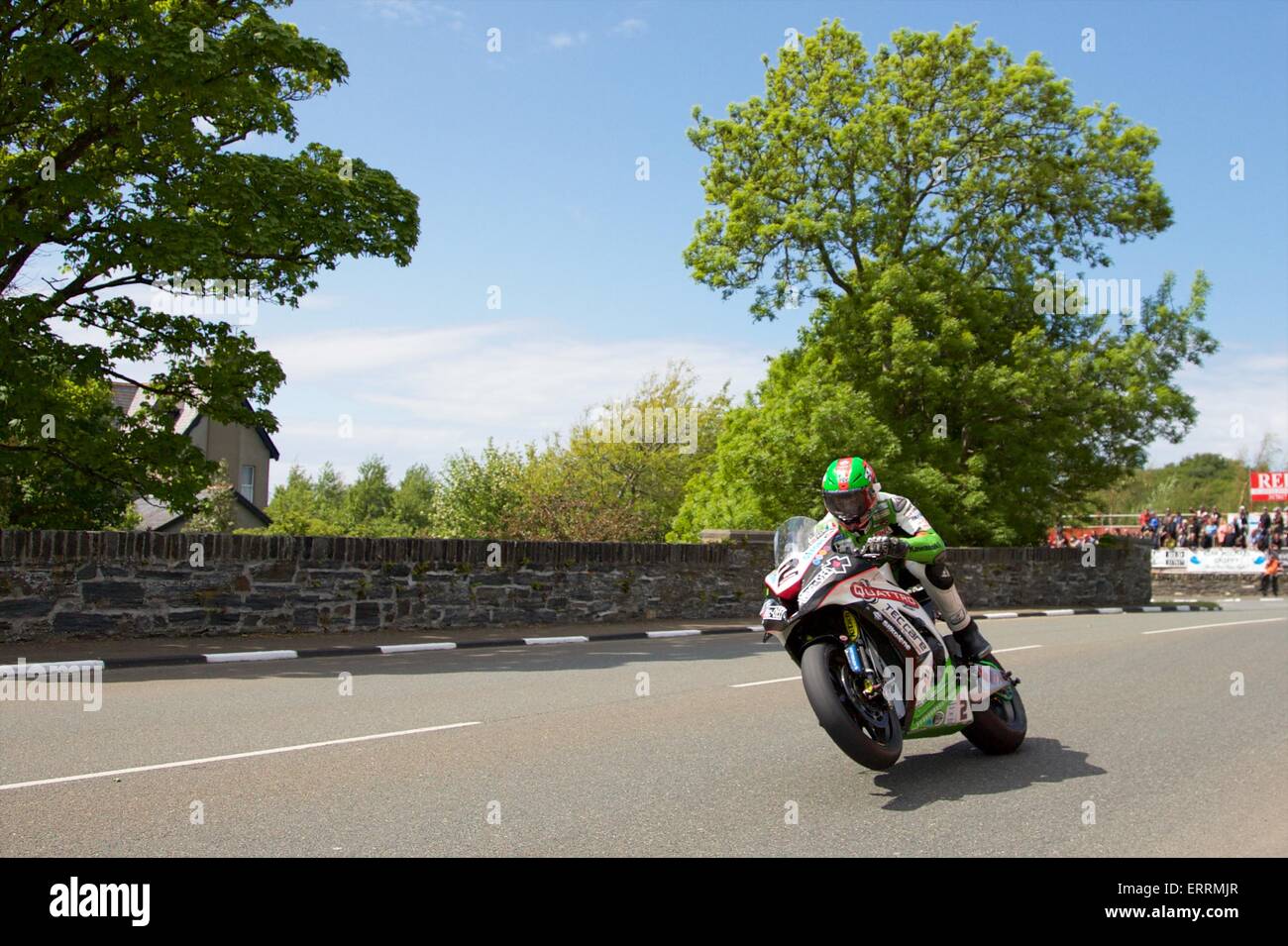 Douglas, Isle of Man. 7th June, 2015. James Hillier in action during ...
