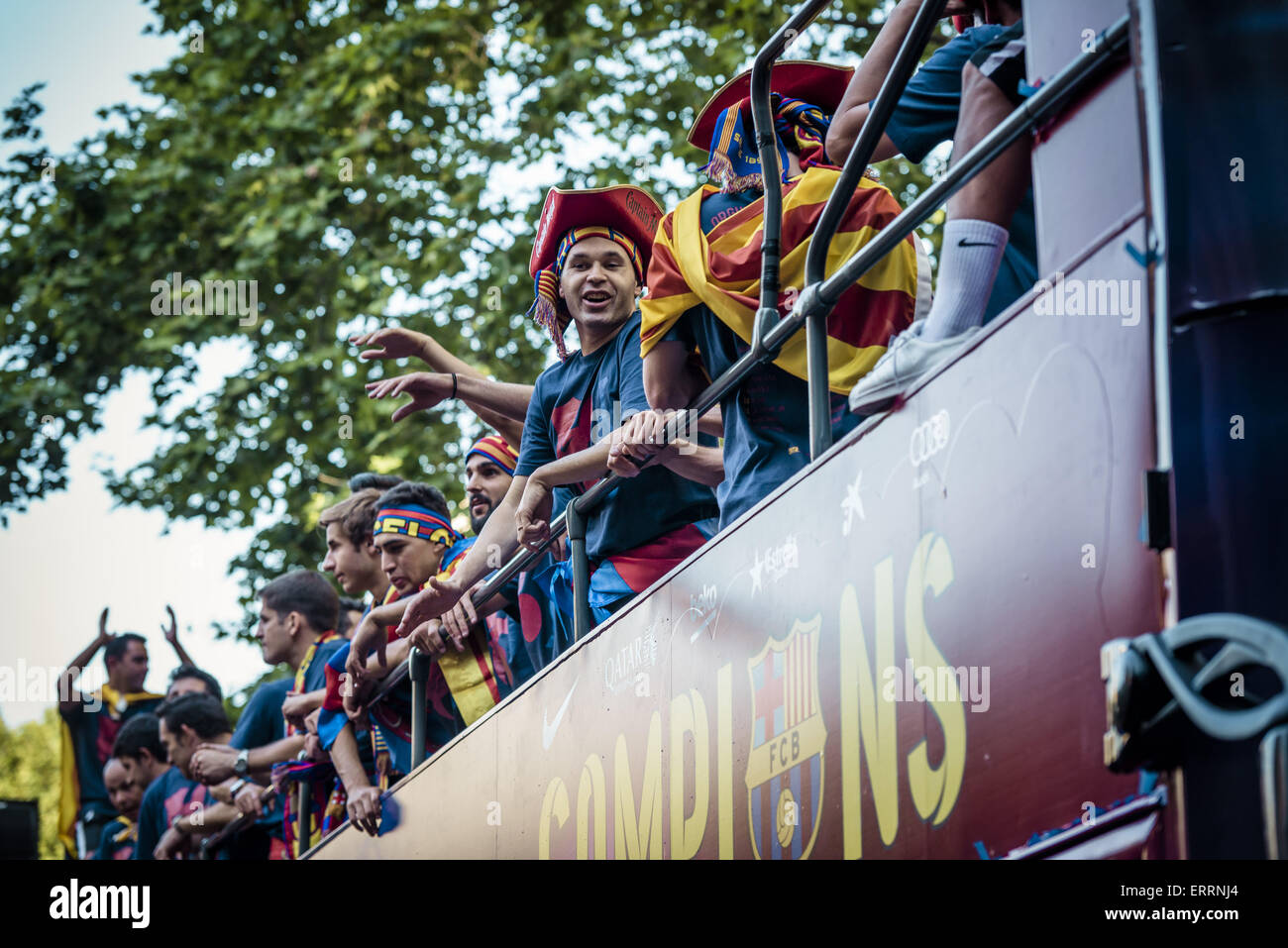 Fc barcelona players parade hi-res stock photography and images - Alamy