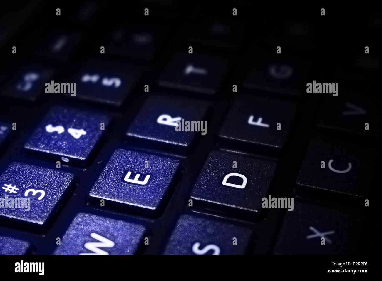 Keyboard On Light Stock Photo - Alamy