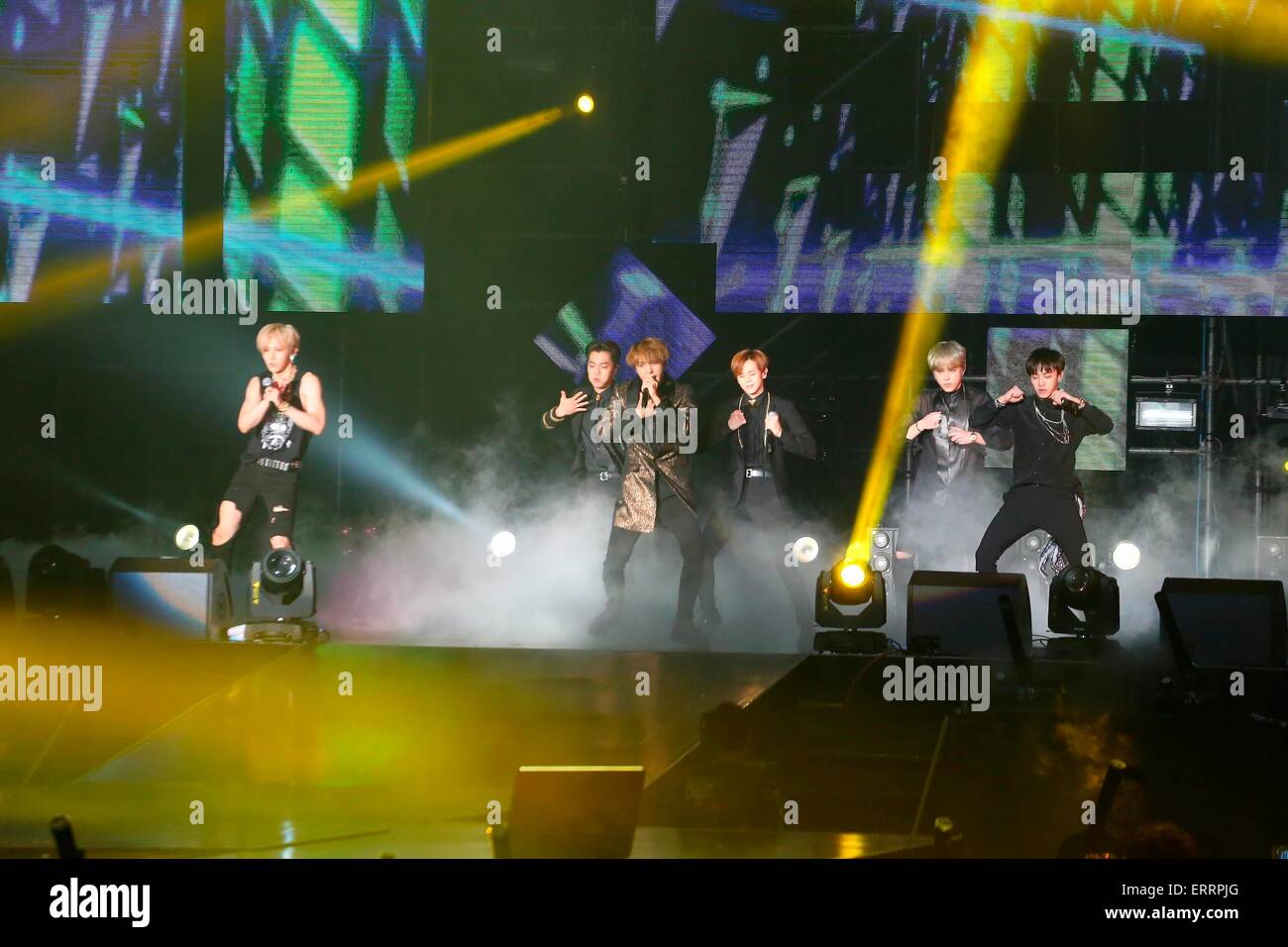 Taipei, Taiwan, China. 6th June, 2015. Korea idol group BEAST world ...