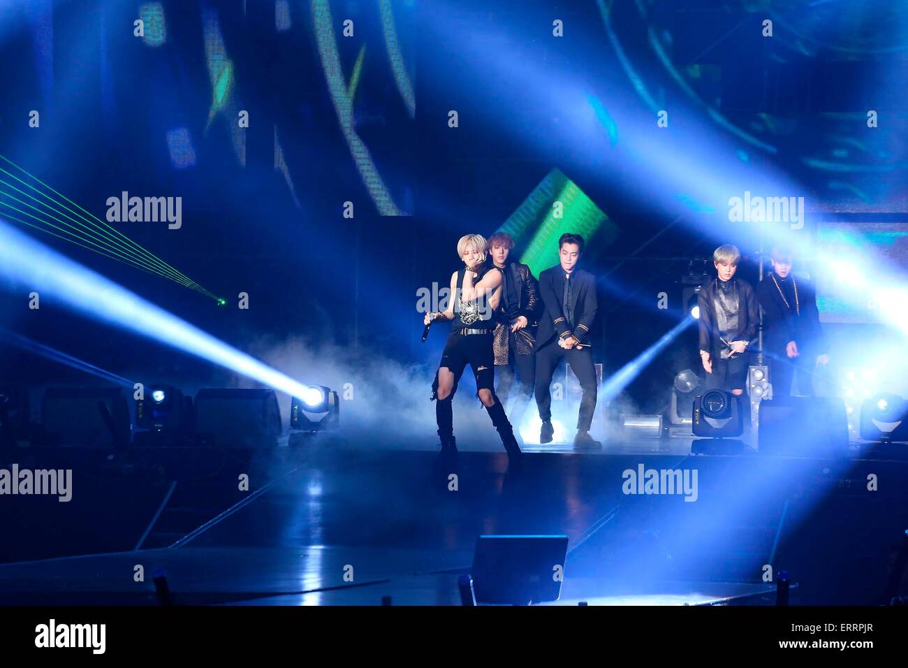 Taipei, Taiwan, China. 6th June, 2015. Korea idol group BEAST world ...
