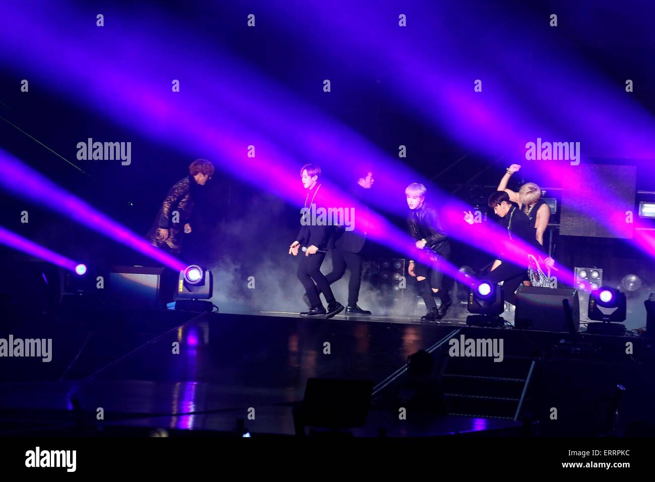 Taipei, Taiwan, China. 6th June, 2015. Korea idol group BEAST world ...
