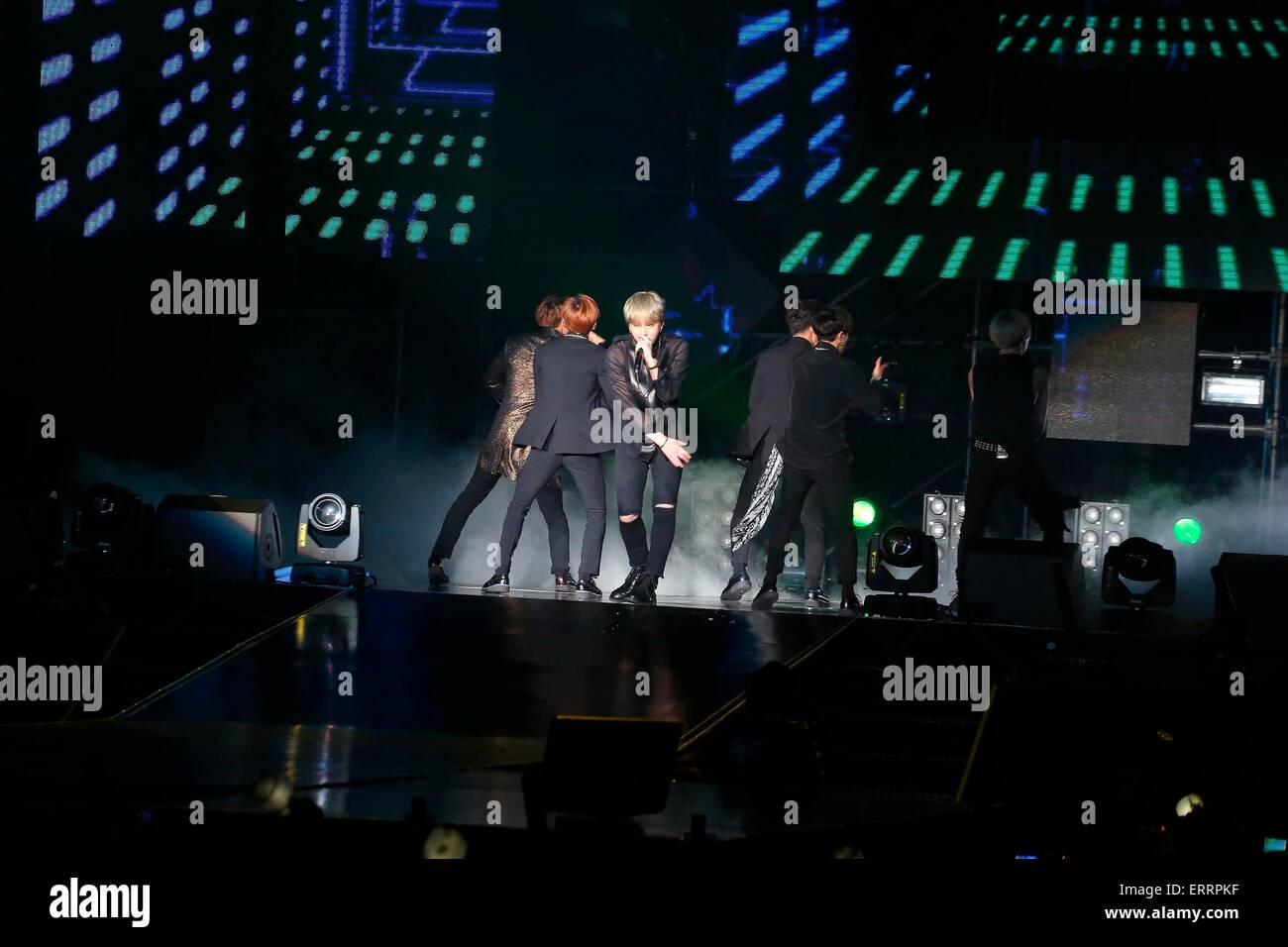 Taipei, Taiwan, China. 6th June, 2015. Korea idol group BEAST world ...