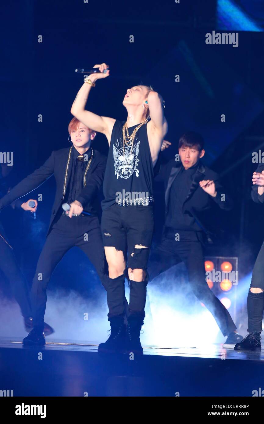 Taipei, Taiwan, China. 6th June, 2015. Korea idol group BEAST world ...