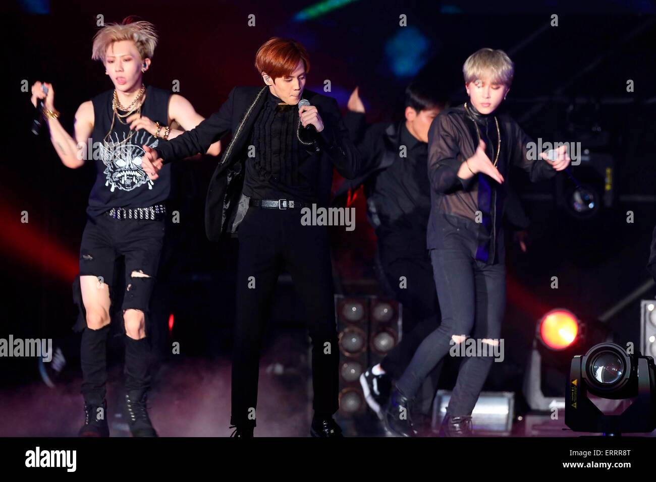 Taipei, Taiwan, China. 6th June, 2015. Korea idol group BEAST world ...
