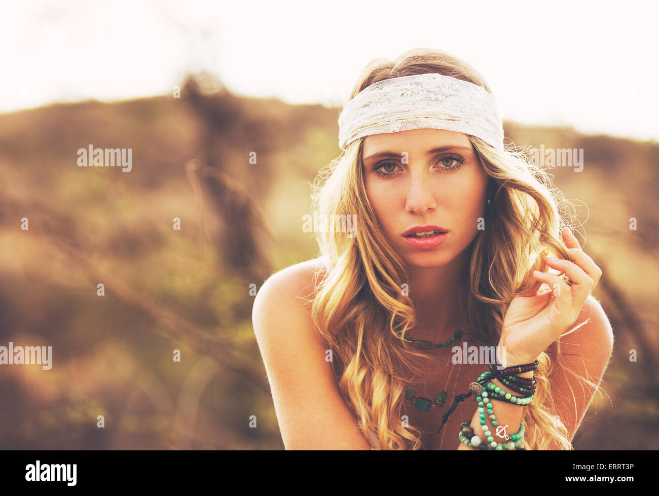 Fashion Lifestyle, Portrait of Beautiful Young Woman Backlit at Sunset ...