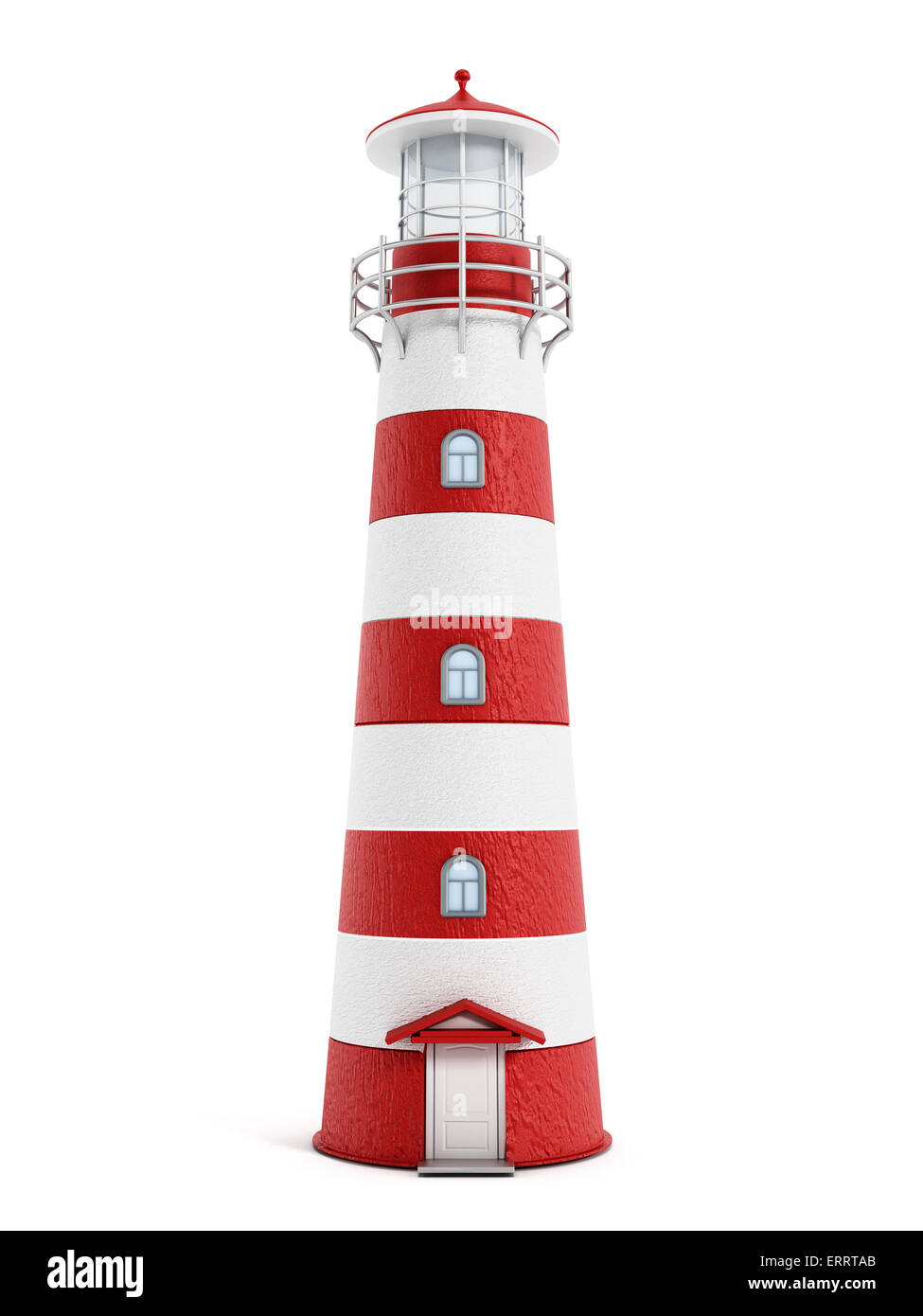 Lighthouse isolated on white background Stock Photo - Alamy