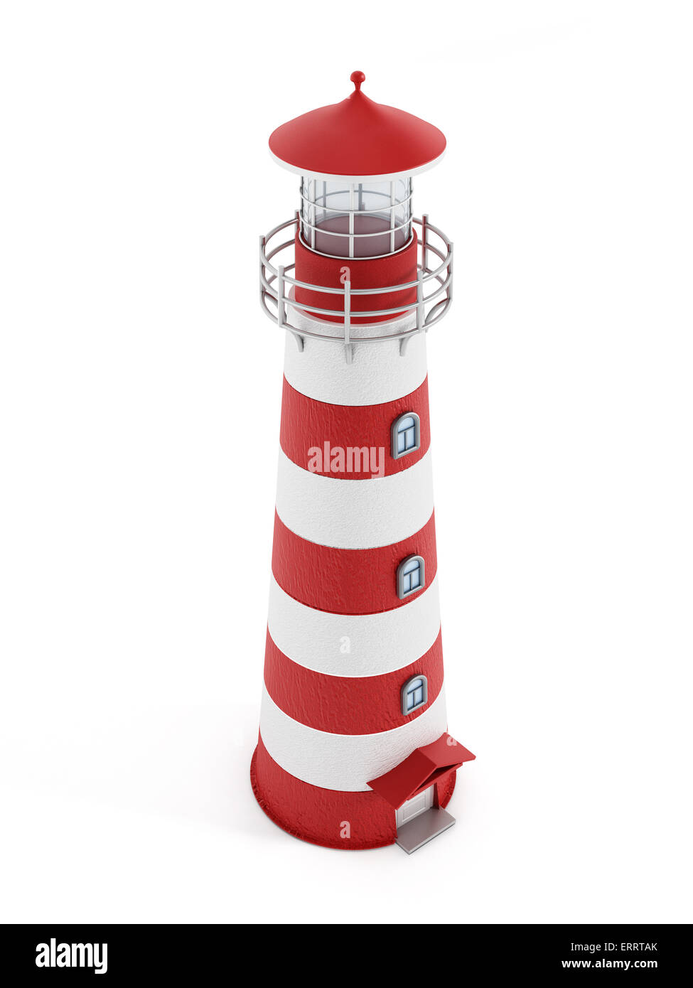 Lighthouse isolated on white background Stock Photo - Alamy