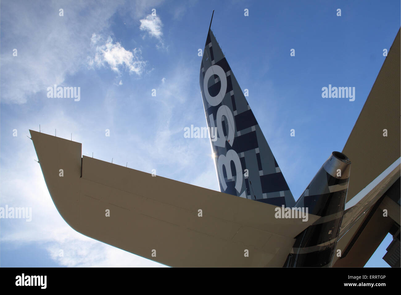 Airbus A350 XWB tail fin at the British Airways Explore and Discover ...
