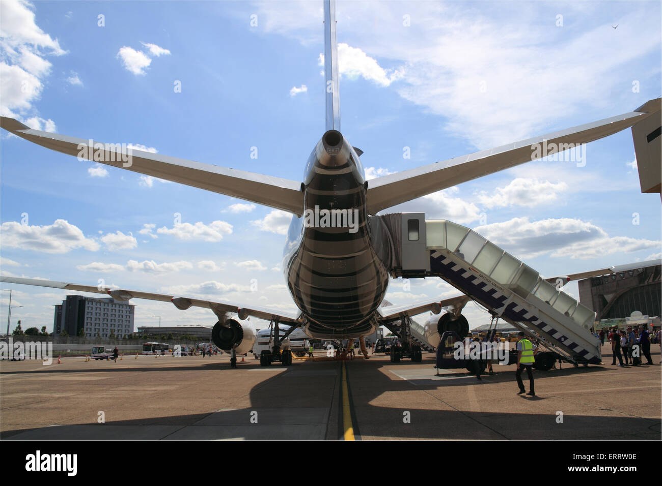 Airbus A350 XWB tail fin at the British Airways Explore and Discover ...