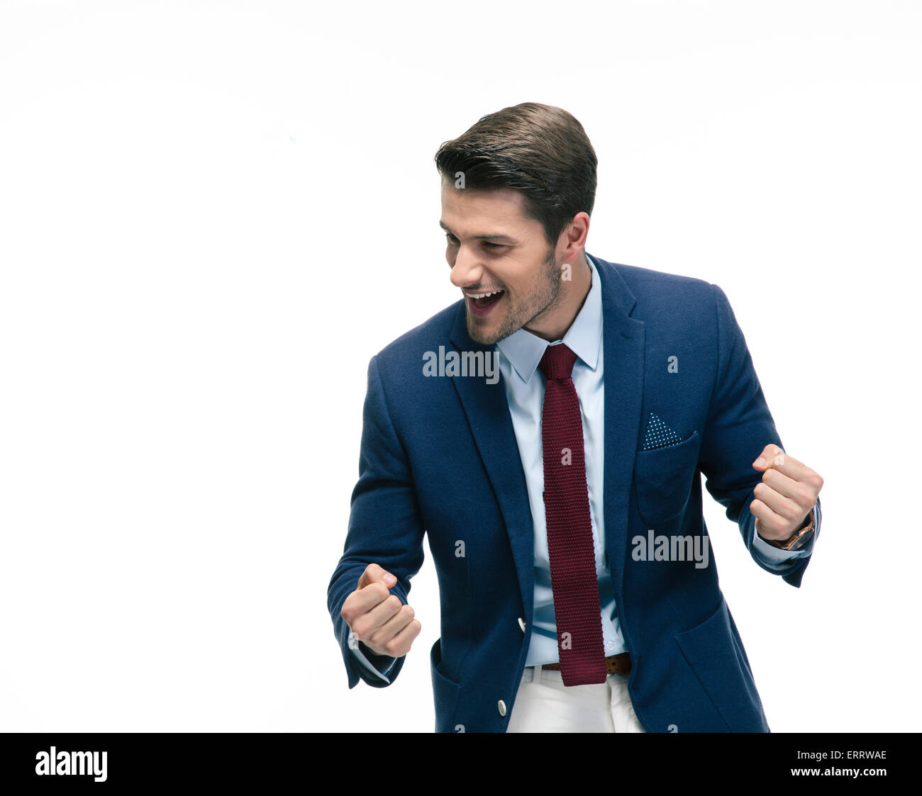 Business people celebrating isolated hi-res stock photography and ...