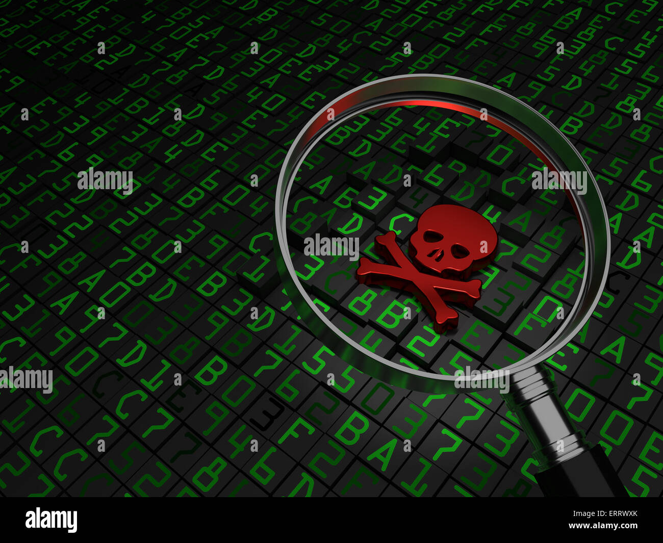Malware virus ransomware red skull hi-res stock photography and images ...
