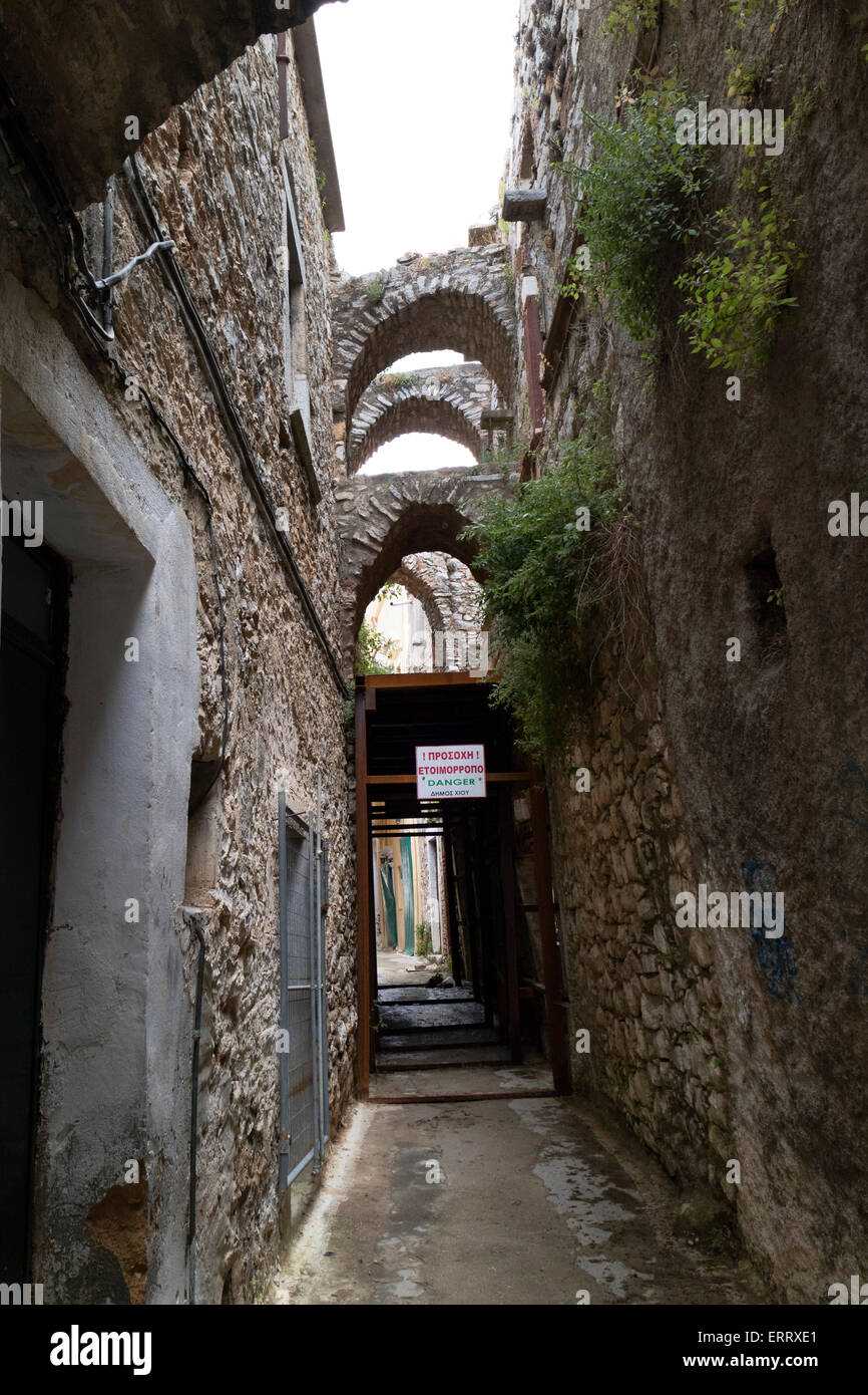 Old dangerous alley in village hi-res stock photography and images - Alamy
