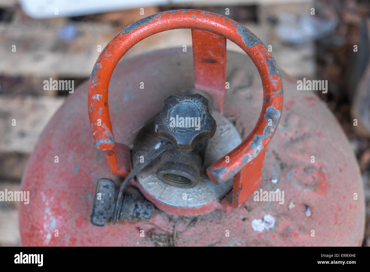 Industrial gas cannister Stock Photo - Alamy