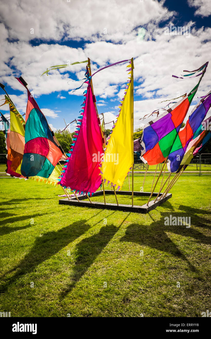 Bright red flag hi-res stock photography and images - Alamy