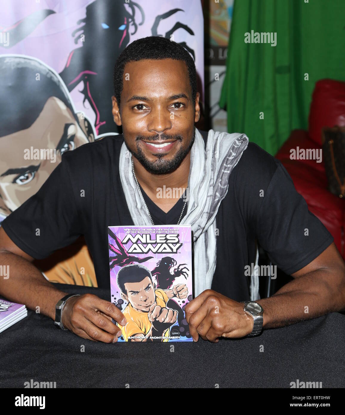 Anthony Montgomery signs copies of his new book 'Miles Away' in Los ...