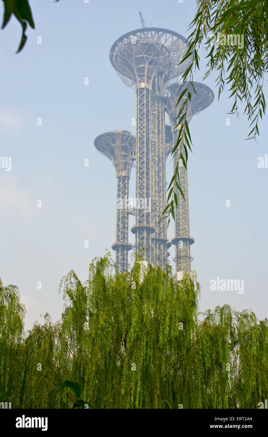 The construction of high-rise buildings of the original Stock Photo - Alamy