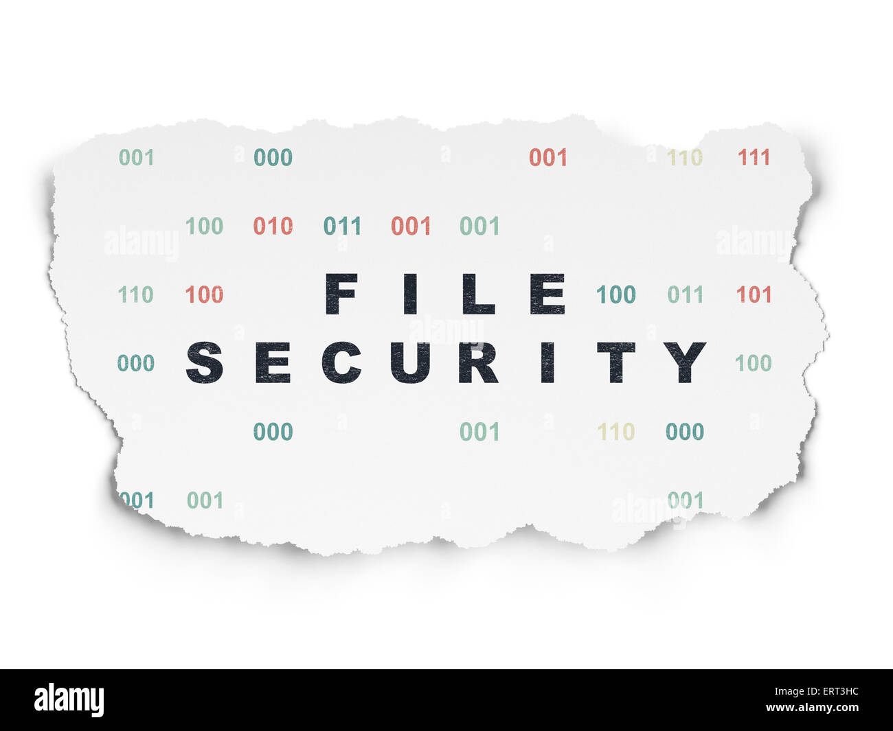 Protection concept: File Security on Torn Paper background Stock Photo ...