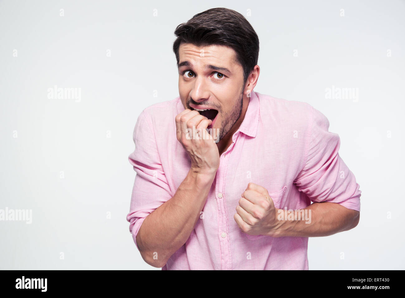 Apprehensive facial expression hi-res stock photography and images - Alamy