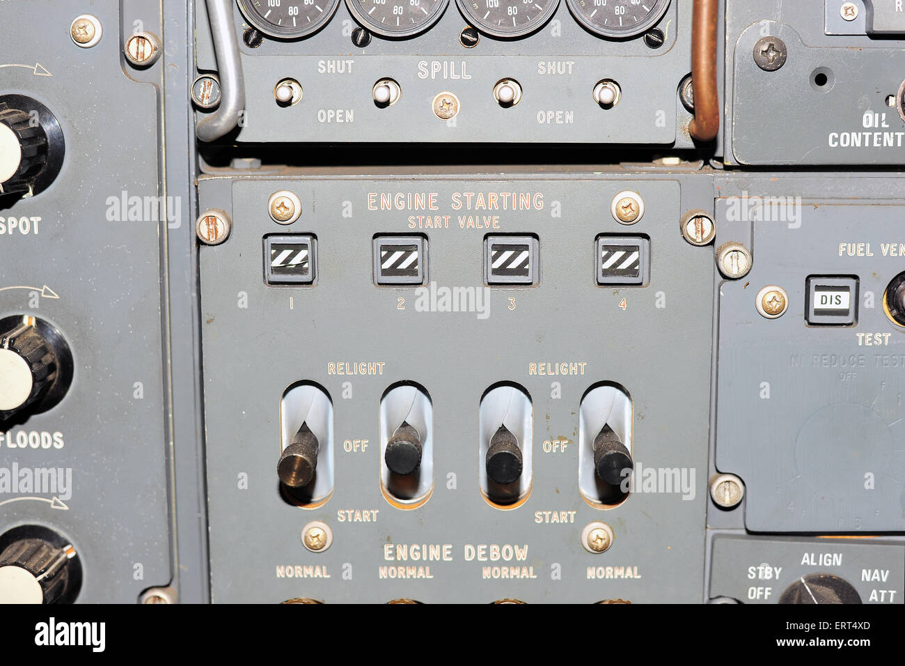 Cockpit switches hi-res stock photography and images - Alamy