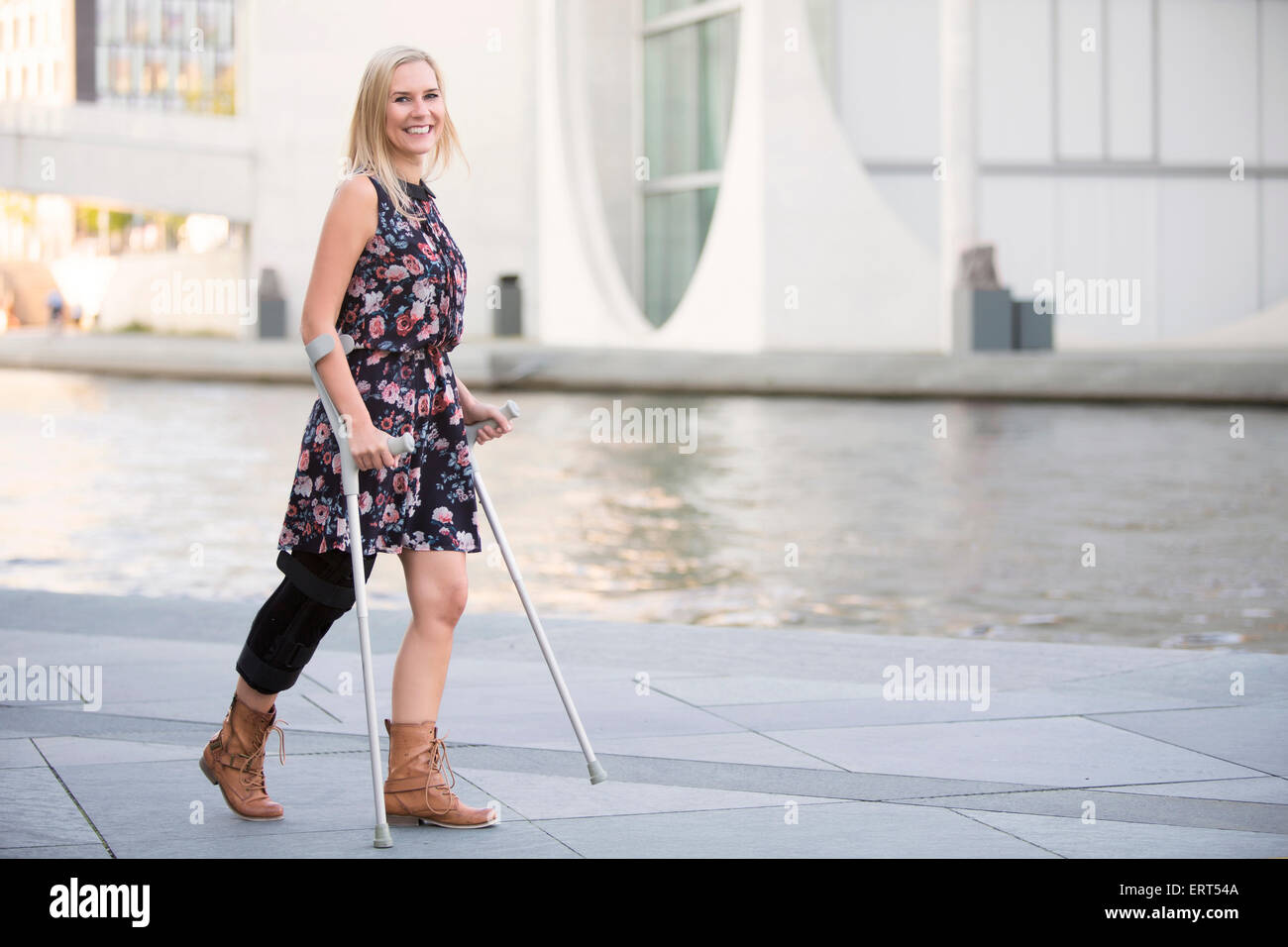 Crutches hi-res stock photography and images - Alamy