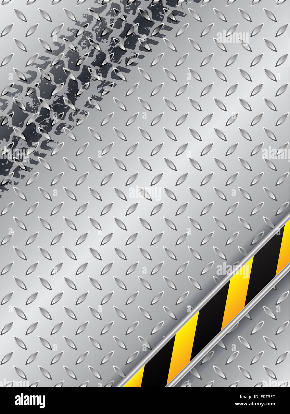 Abstract industrial background design with grunge tire track and ...