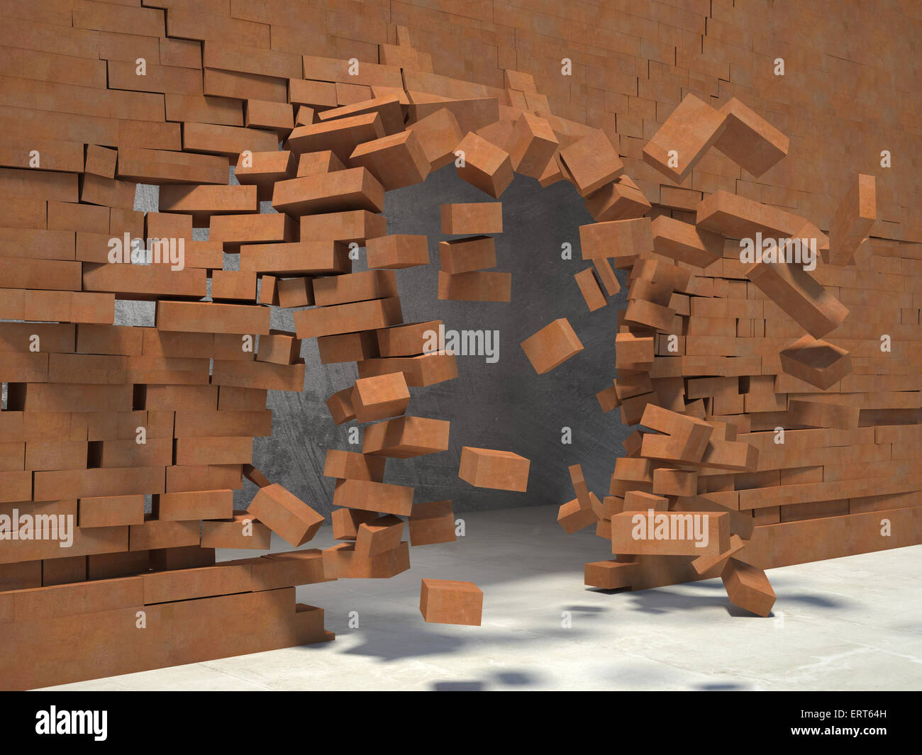 Break brick hi-res stock photography and images - Alamy