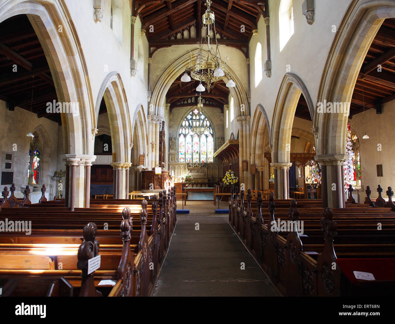 Yorkshire england church interior hi-res stock photography and images ...