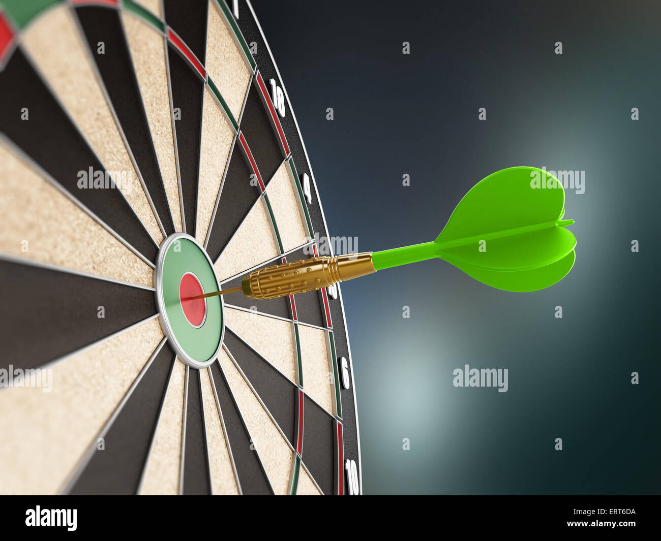 Dartboard bull's eye Stock Photo - Alamy