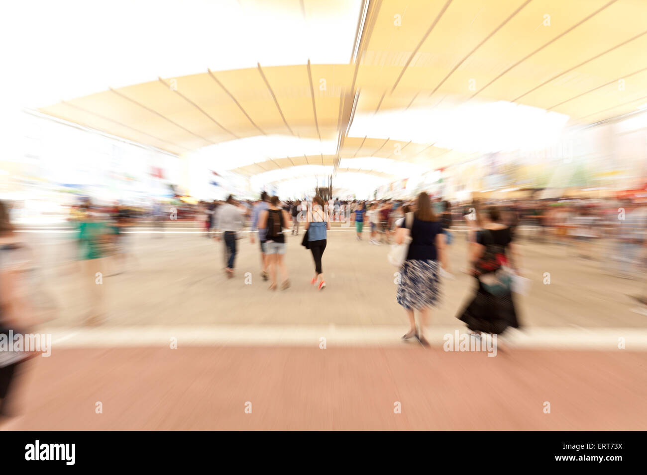people moving artistic blurred image Stock Photo - Alamy