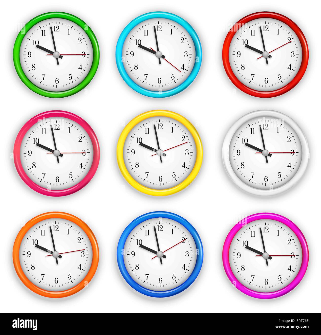 Wall clock movement Cut Out Stock Images & Pictures - Alamy