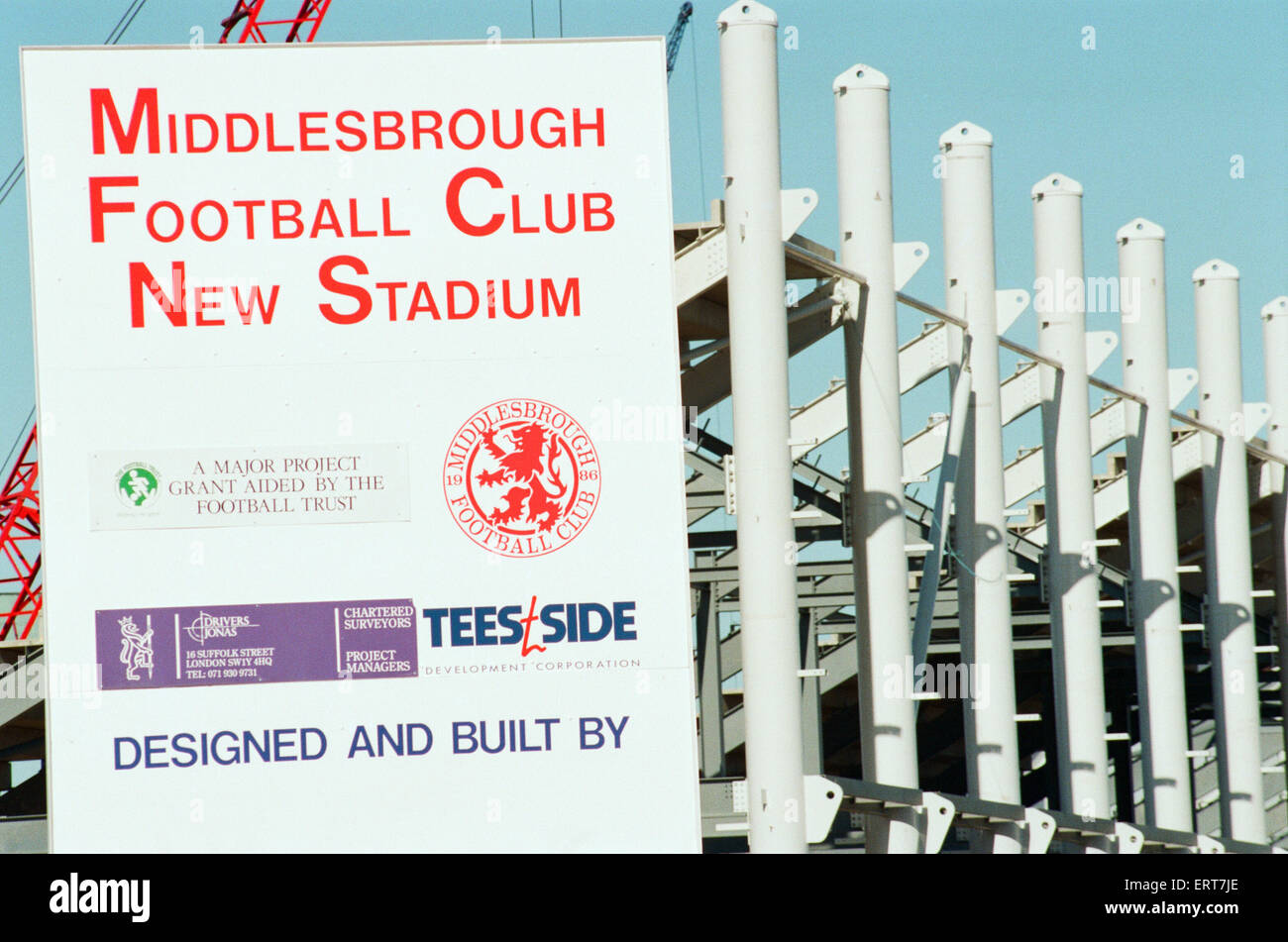 Middlesbrough Football Club. Middlehaven site of construction of new ...