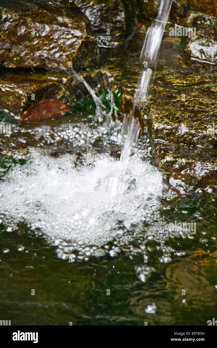 Beautiful sight - falling water Stock Photo - Alamy