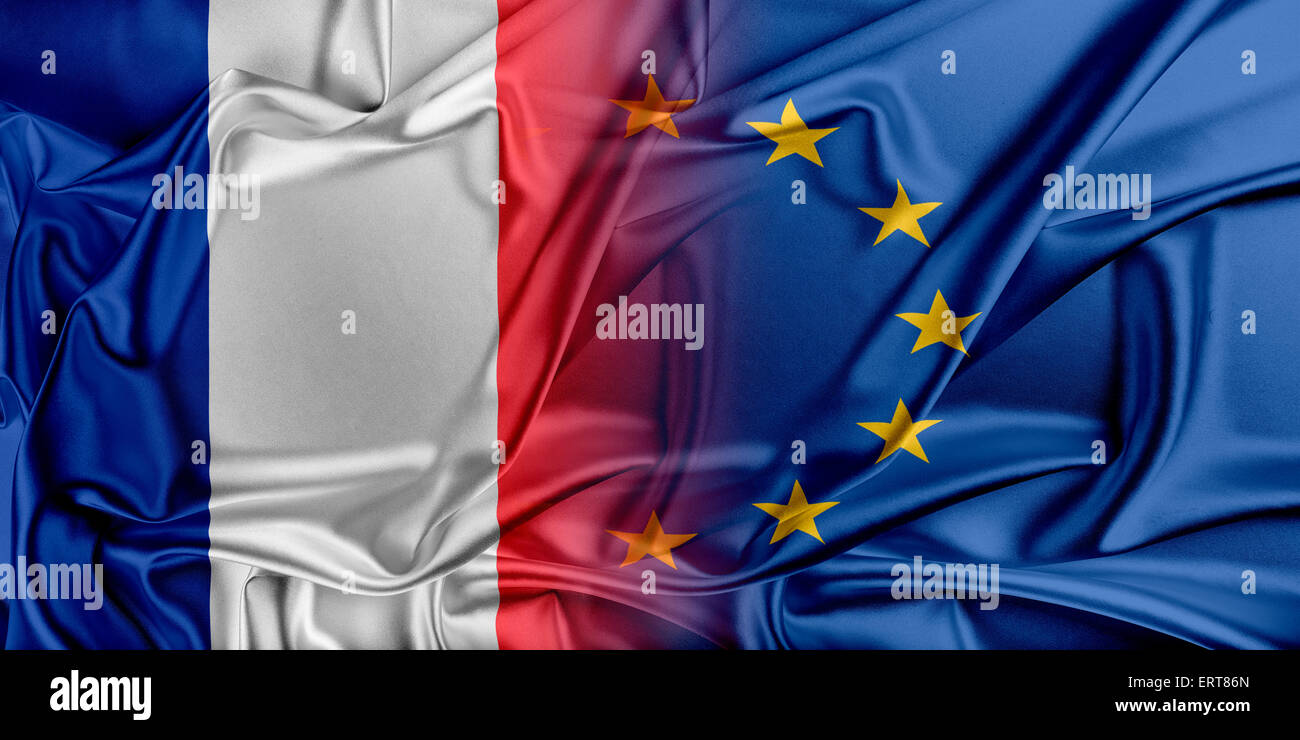 Eu and france flag hi-res stock photography and images - Alamy